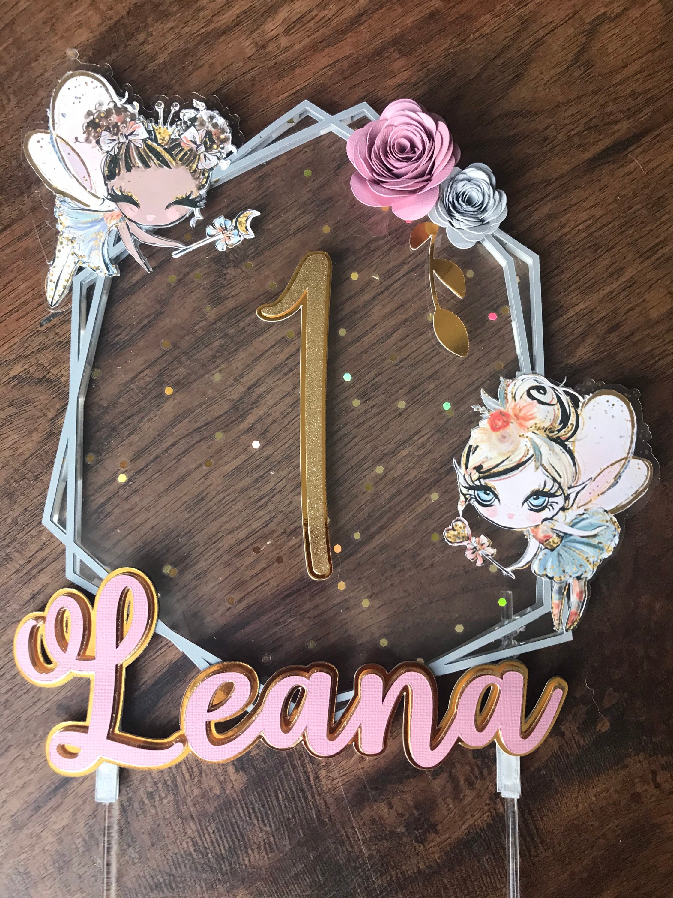 Personalized, Enchanted Forest, Fairy Cake Topper - Etsy