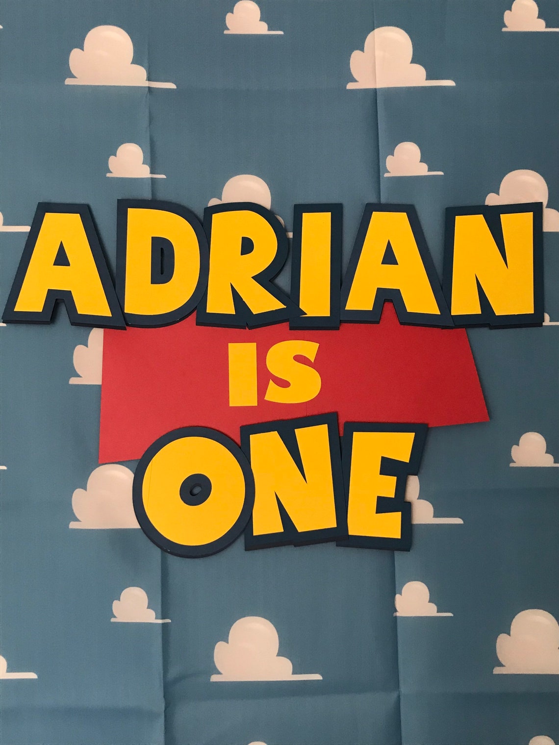 Personalized Toy Story Backdrop Sign | Etsy