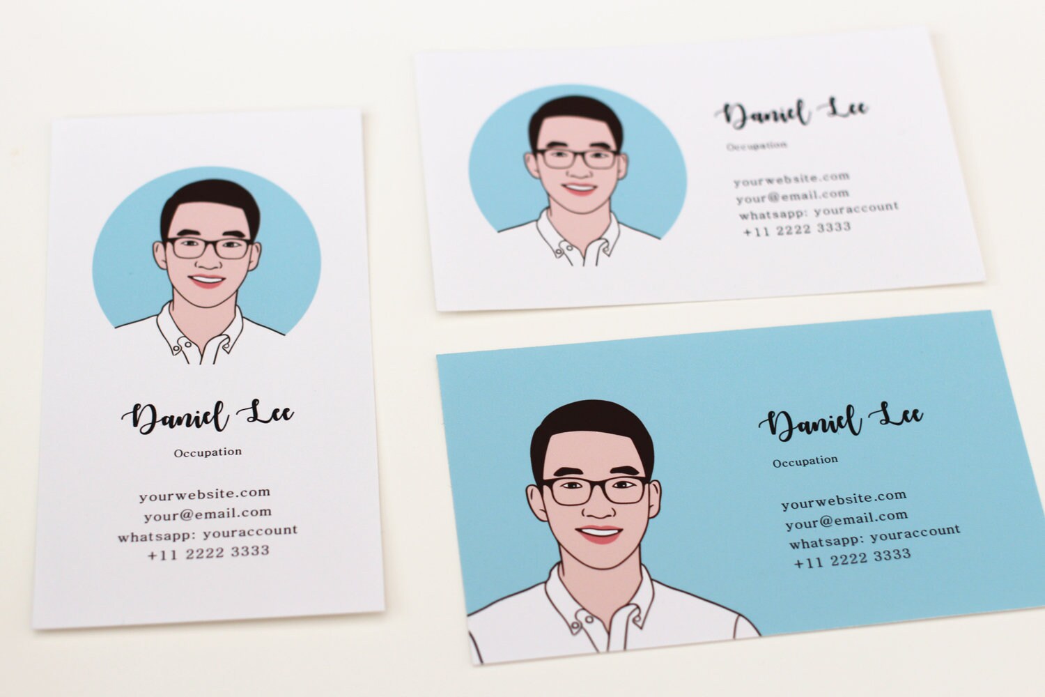 Custom Portrait Business Card - Etsy