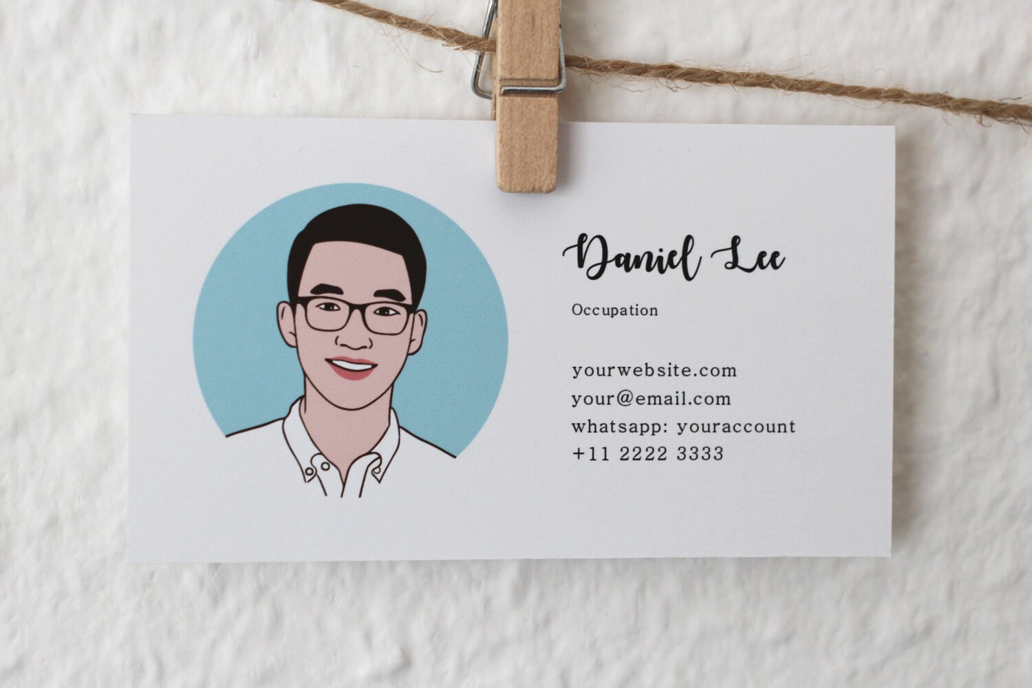 Custom Portrait Business Card - Etsy