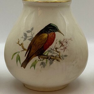 Vintage Crown Devon Bird-themed Flower Pots English Fine Bone China - Etsy