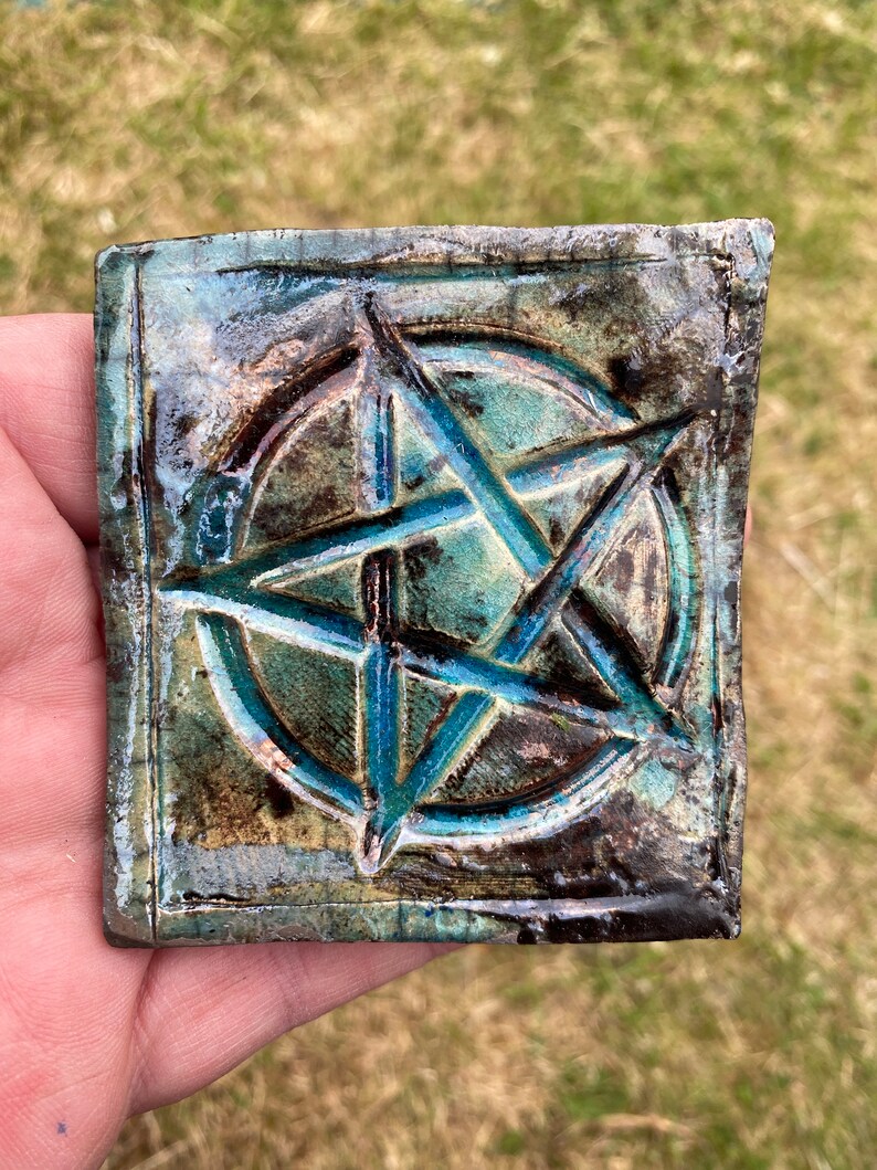 Pentagram, Witch Symbol, Ceramic Wall Decor - Etsy