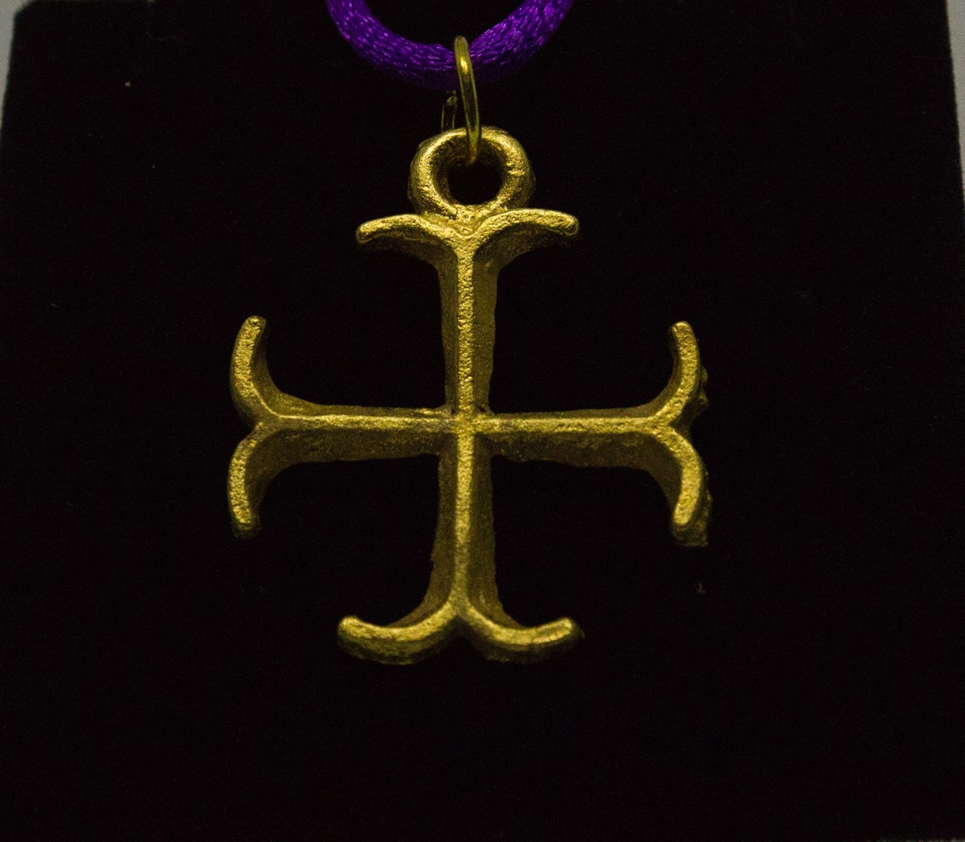 Gold Cross, Pewter and Pure Gold (306) - Etsy