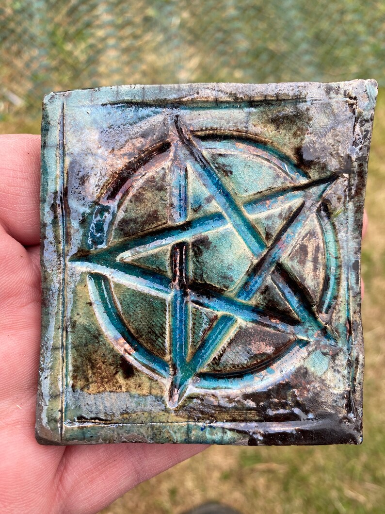 Pentagram, Witch Symbol, Ceramic Wall Decor - Etsy