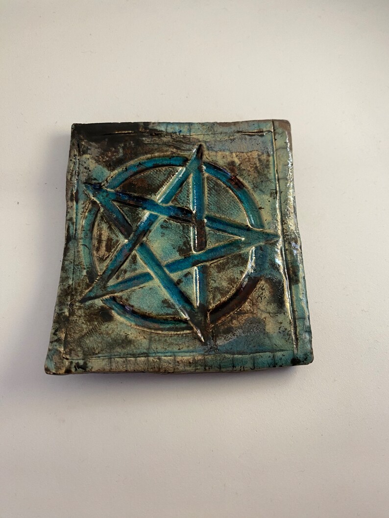 Pentagram, Witch Symbol, Ceramic Wall Decor - Etsy