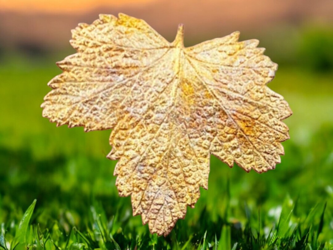 Sycamore Leaf Pendant | Real Leaf, Pure 24k Gold Electroform - Etsy
