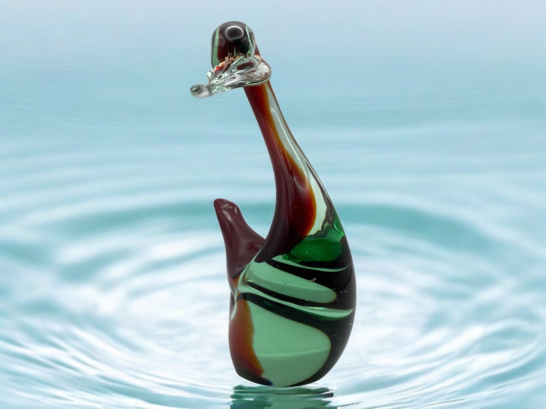 Exquisite Vintage Murano Glass Duck Figurine - Etsy