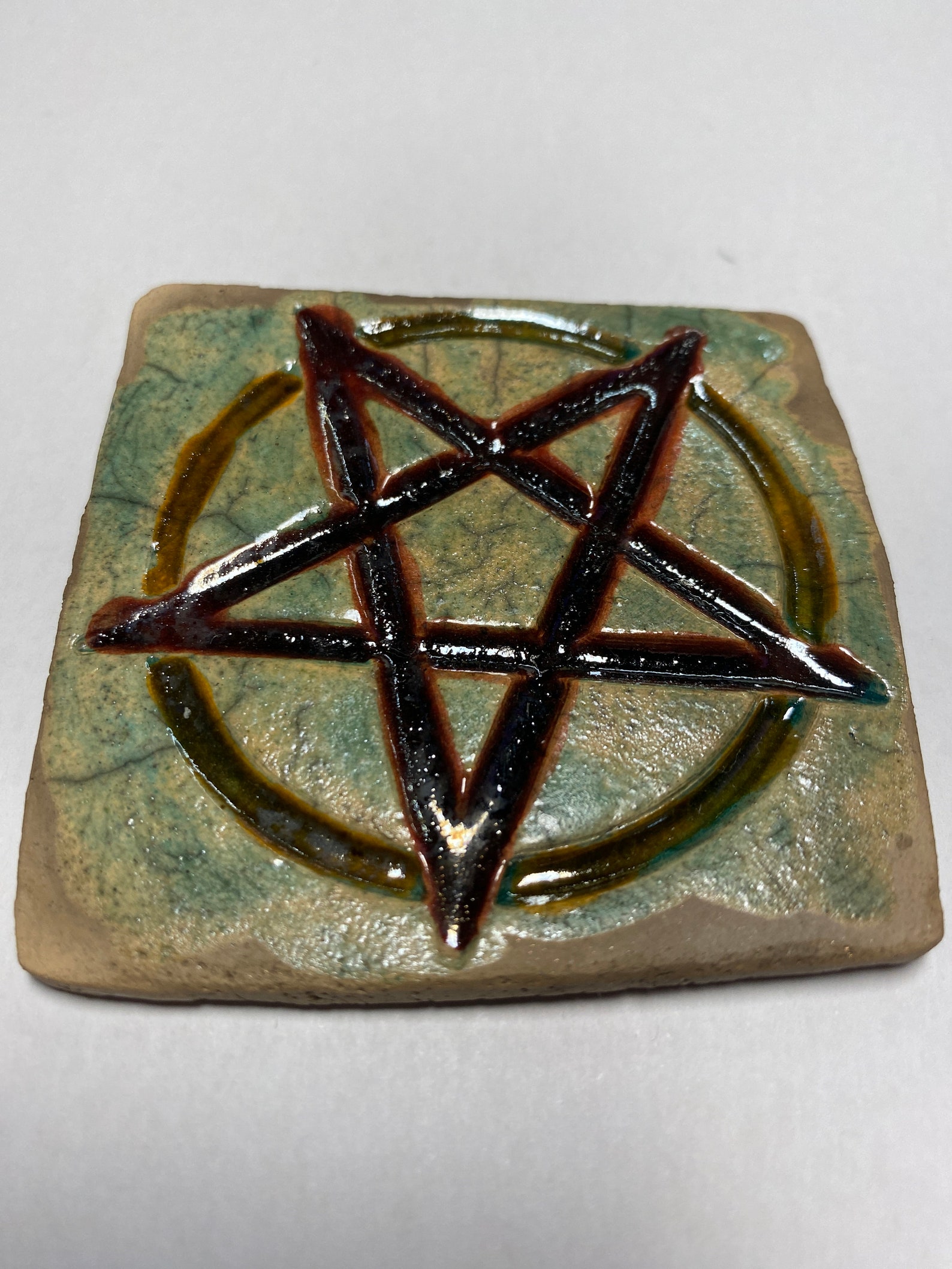 Pentagram, Witch Symbol, Ceramic Wall Decor - Etsy
