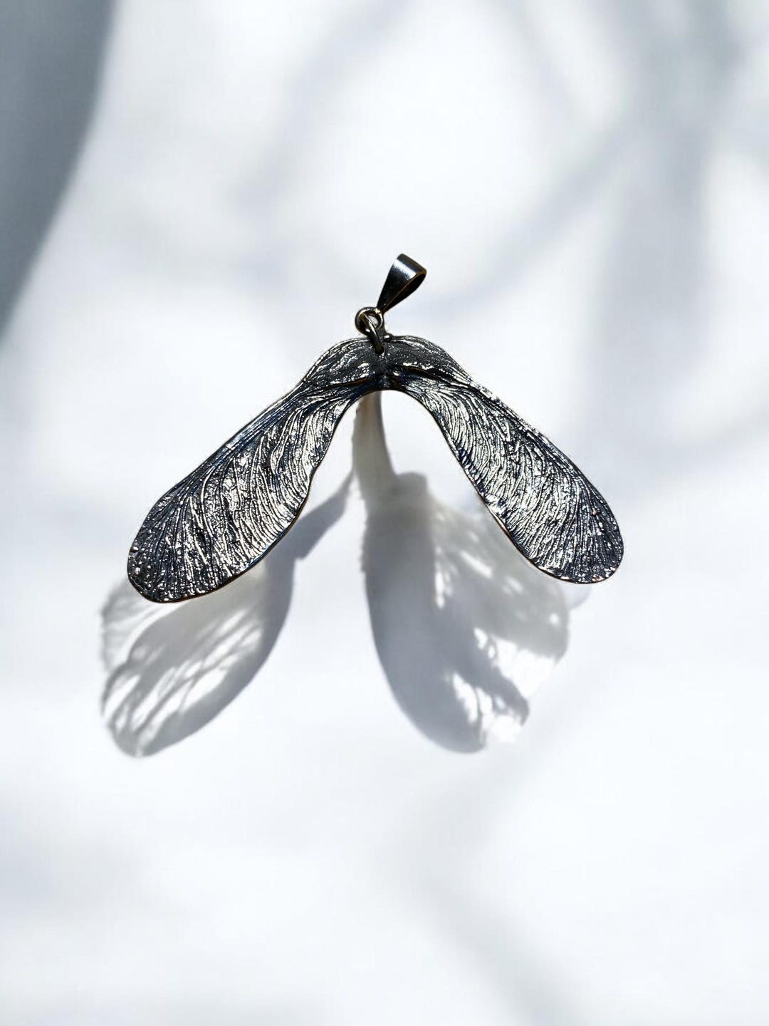 Real Sycamore Seed Pendant, Silver Samara, Double Helicopter Seed - Etsy
