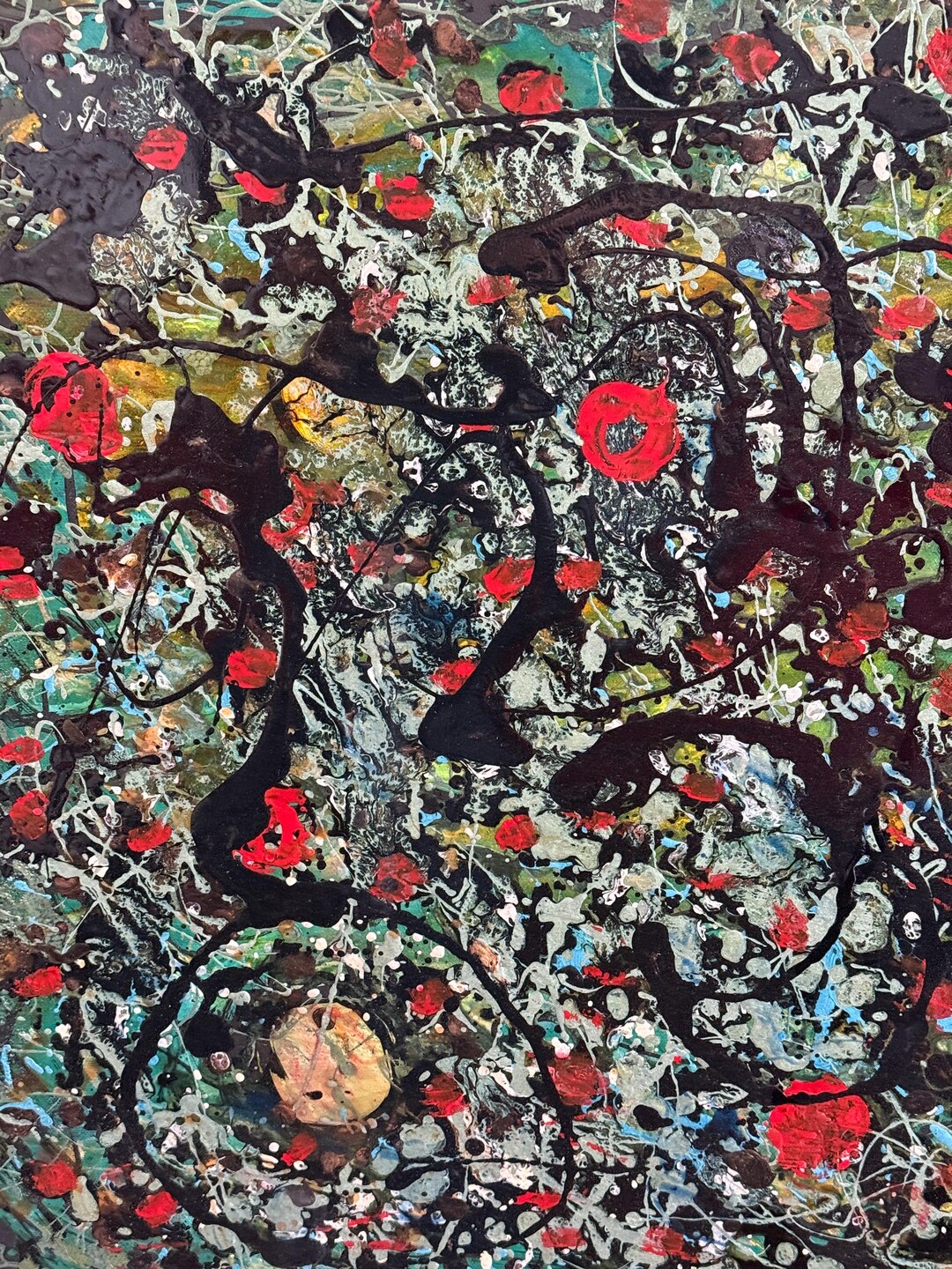 Alone in My Garden at Night - Abstract Original Painting - Etsy
