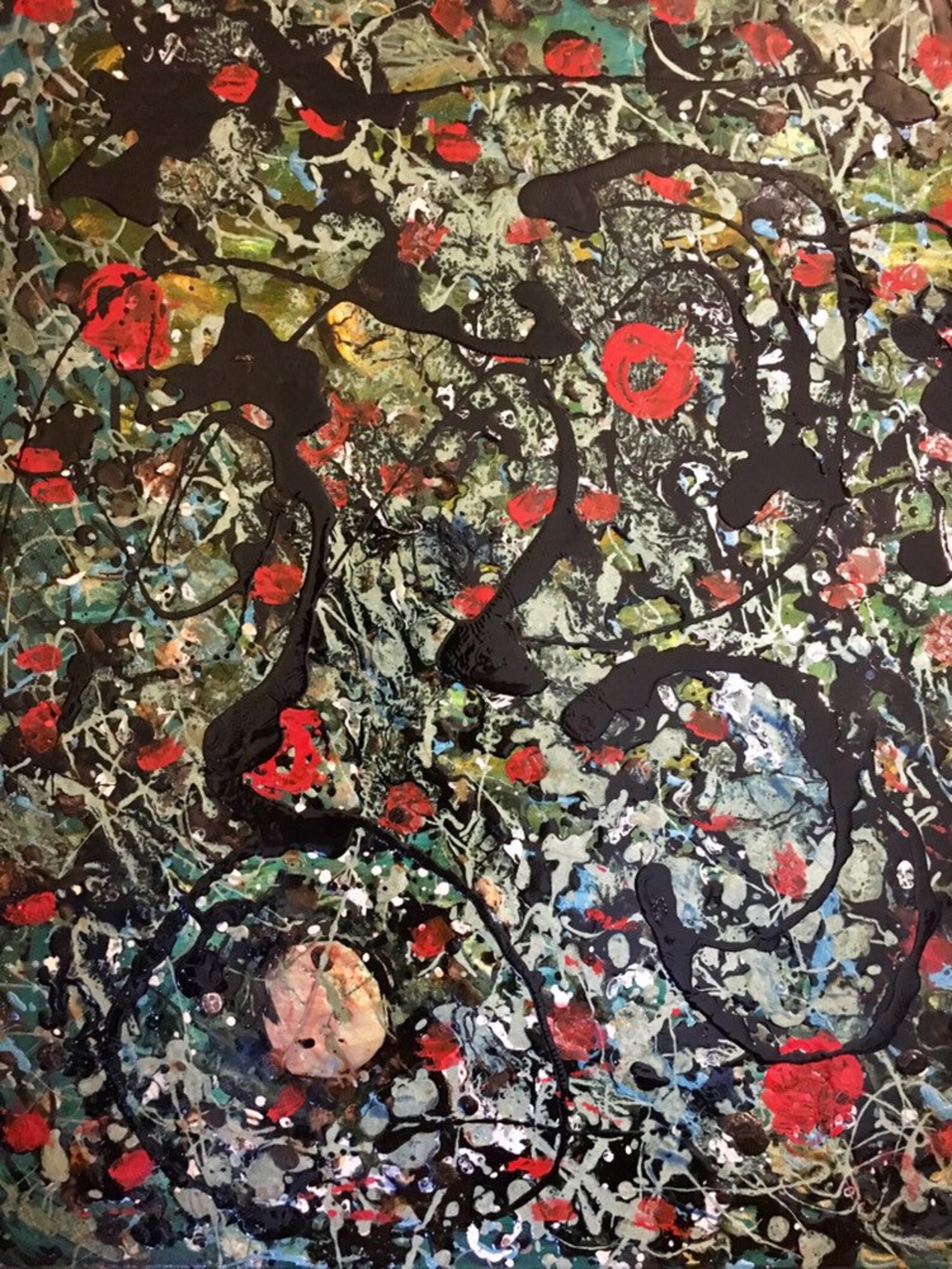 Alone in My Garden at Night - Abstract Original Painting - Etsy