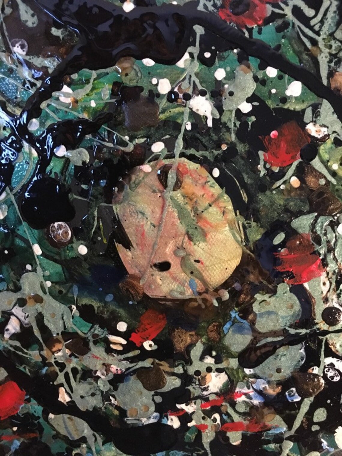 Alone in My Garden at Night Abstract Original Painting - Etsy