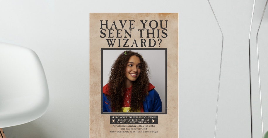 Have You Seen This Wizard Poster Template