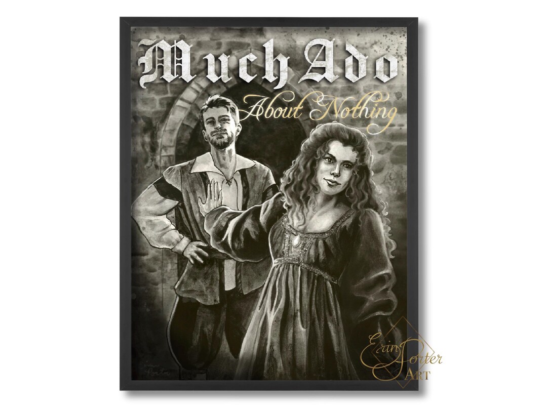 Much Ado: Benedick and Beatrice| Shakespeare Wall Art, Literary ...