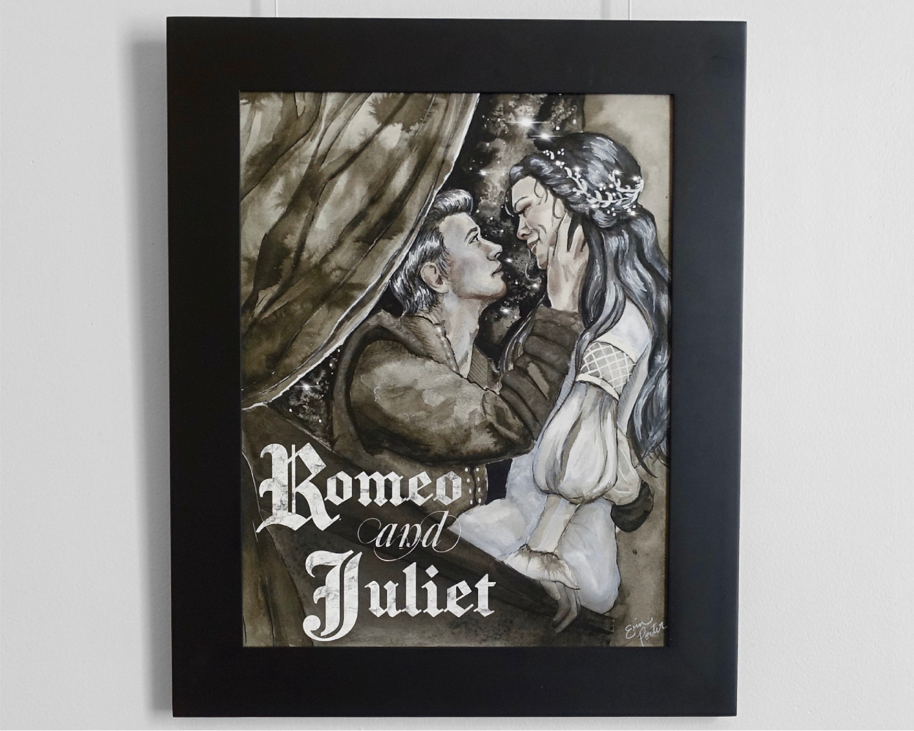 Romeo and Juliet Print Shakespeare Poster english/theatre | Etsy