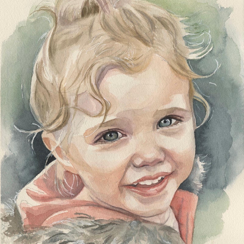 Watercolor Children - Etsy