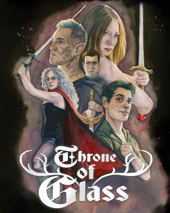 Throne of Glass TOG Art Print Mock Movie Poster Fan Art - Etsy