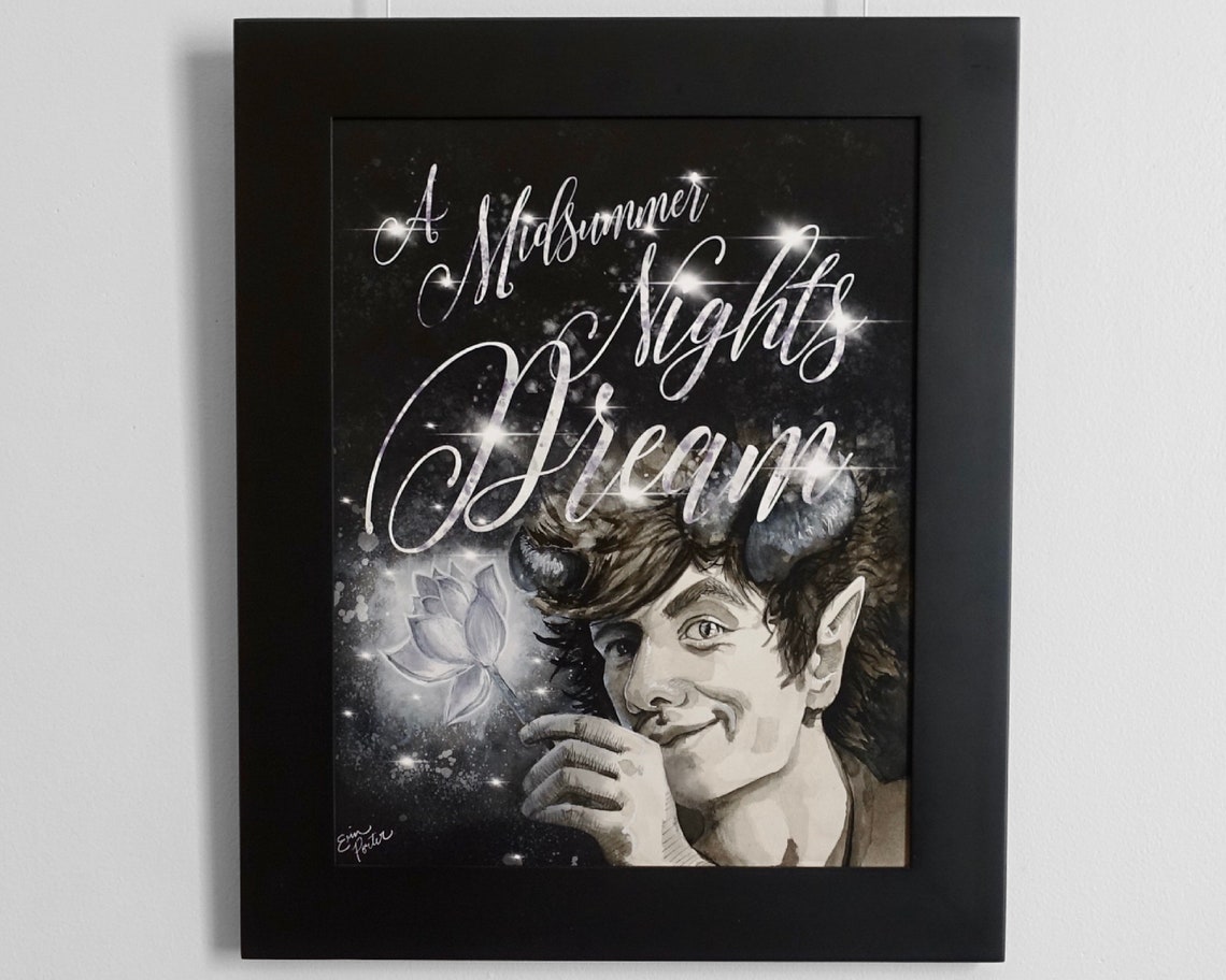 Puck Art Print Shakespeare Poster english/theatre Teacher | Etsy