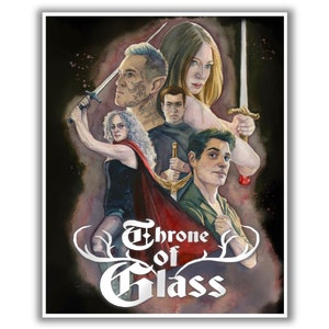 Throne of Glass TOG Art Print Mock Movie Poster Fan Art Watercolor ...