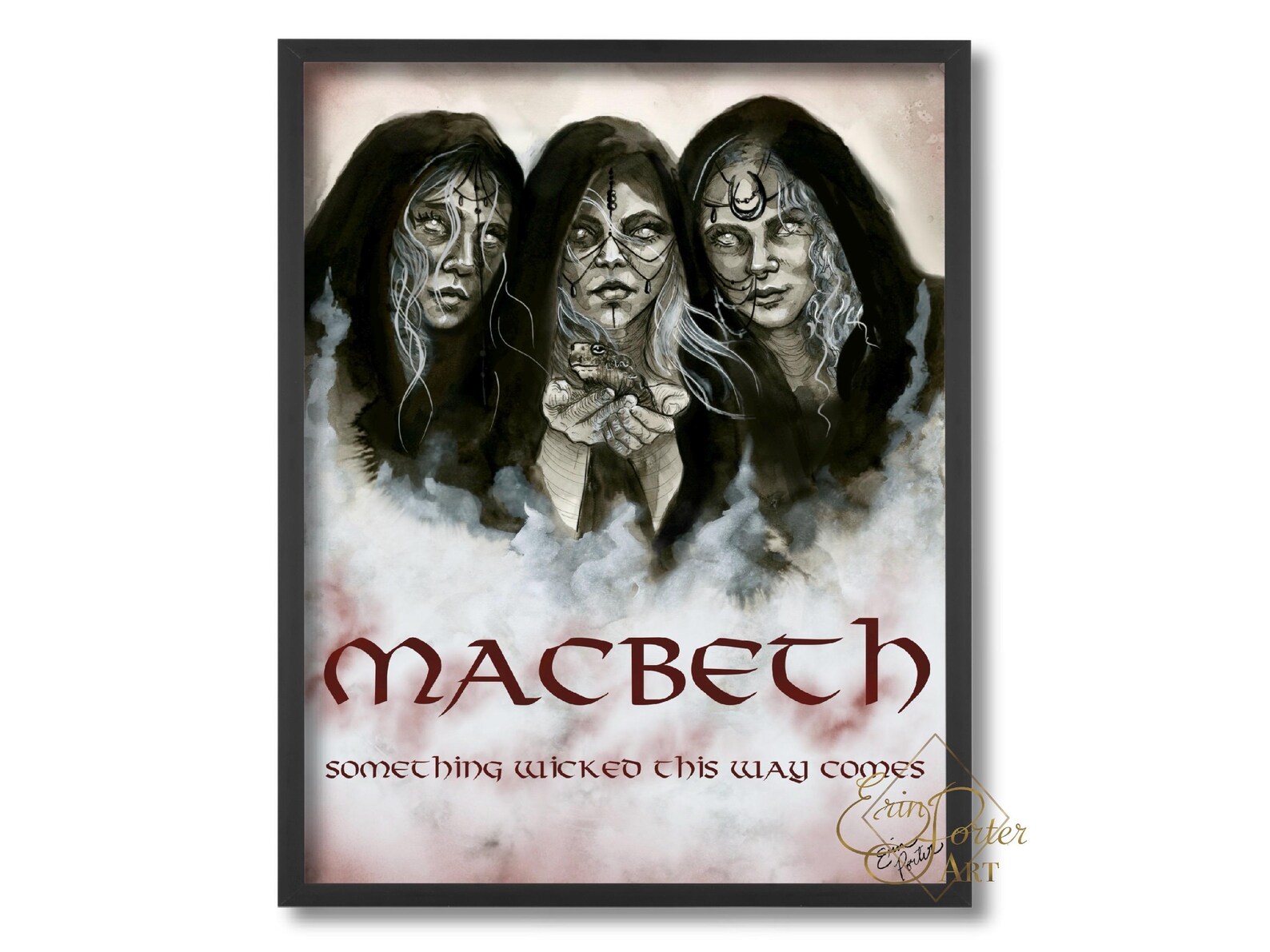 Macbeth: 3 Witches Print | Shakespeare Poster |english/theatre Teacher ...