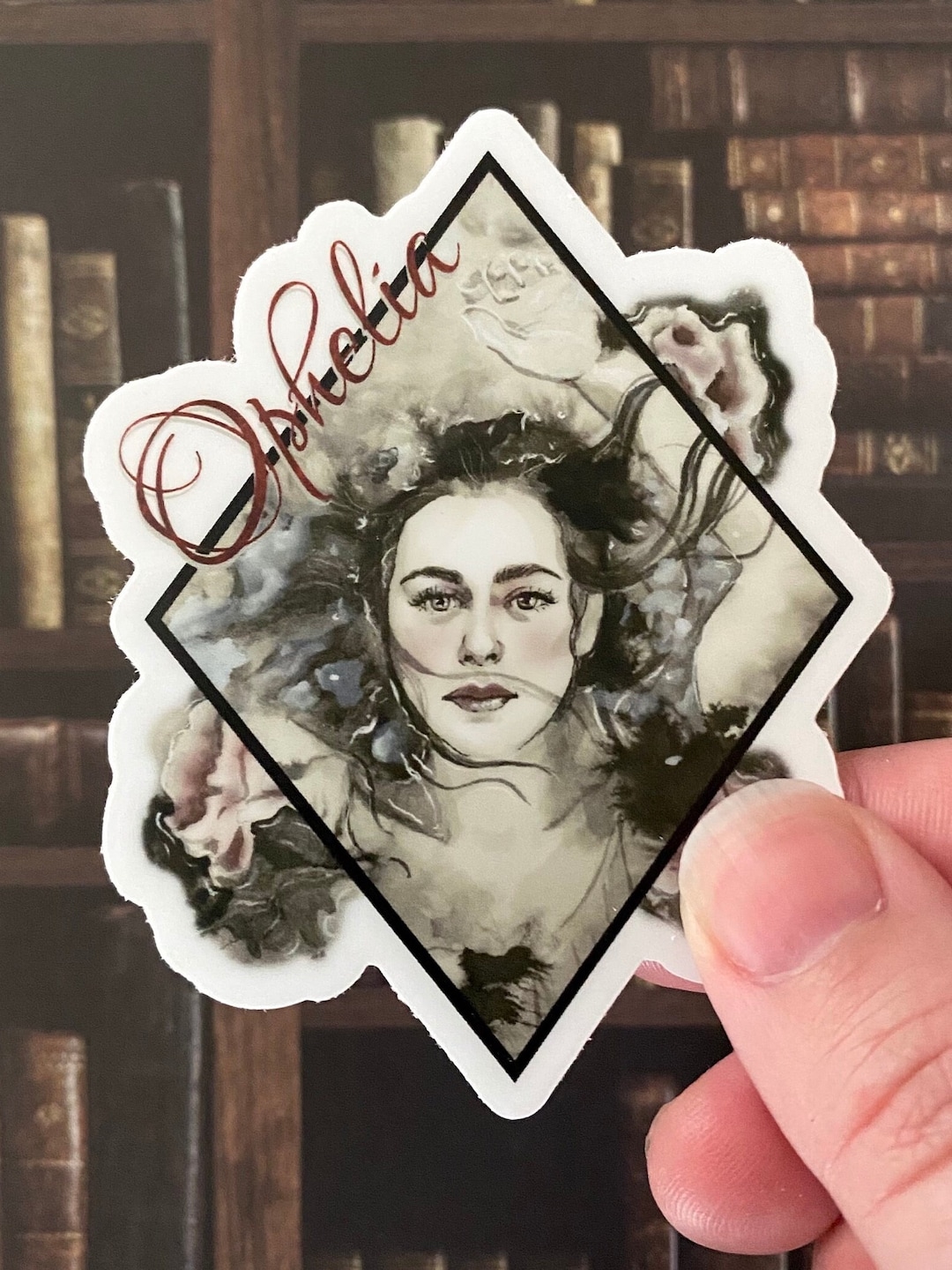 Hamlet Ophelia Art Sticker| Shakespeare |english/theatre Teacher ...