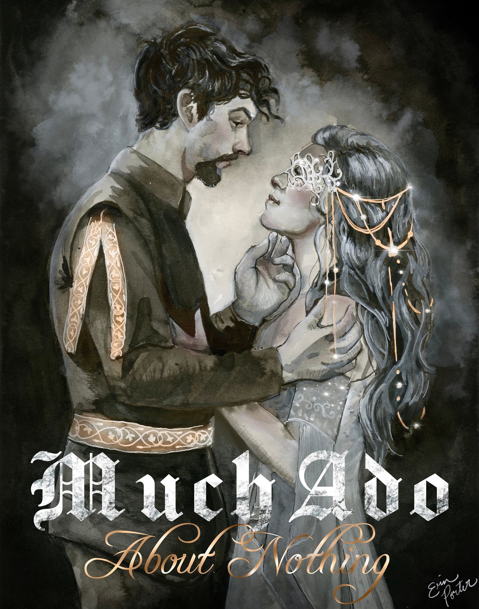 Much Ado: Claudio and Hero Shakespeare Poster | Etsy