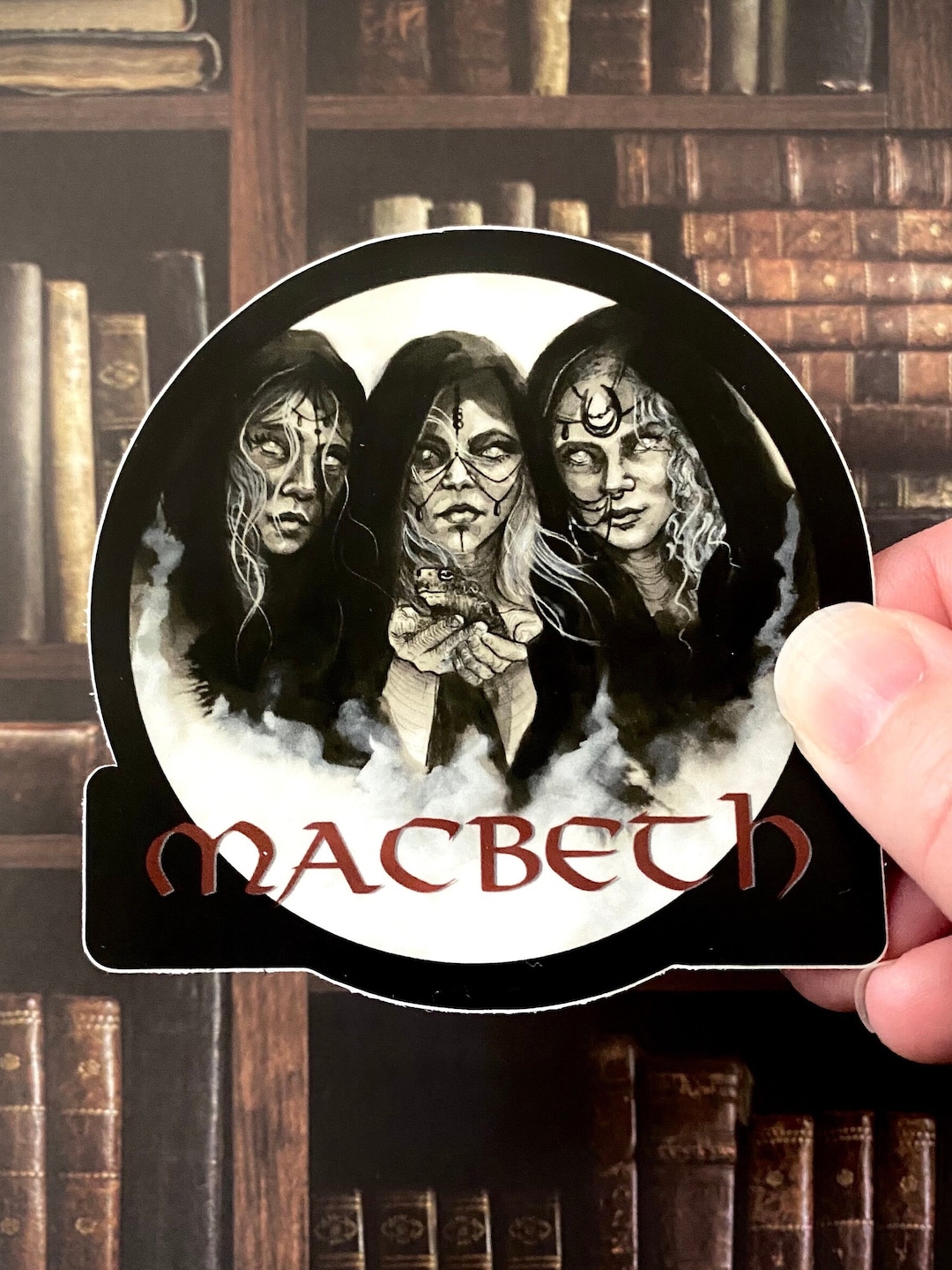 Macbeth Three Witches Art Sticker| Shakespeare |english/theatre Teacher ...