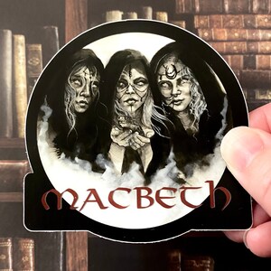 Macbeth Three Witches Art Sticker| Shakespeare |english/theatre Teacher ...