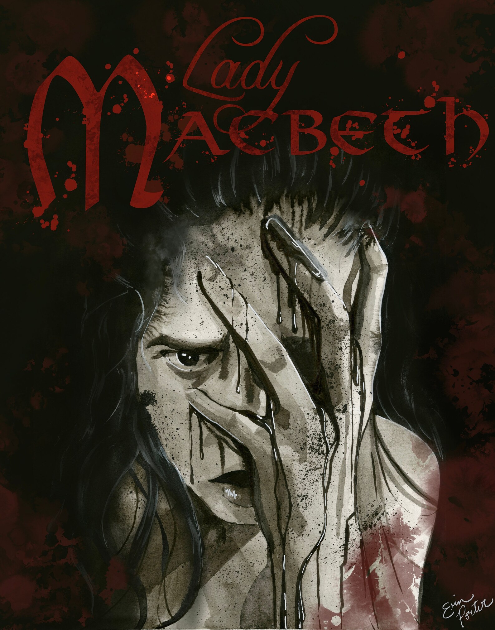 Lady Macbeth Print Shakespeare Poster English/Theatre | Etsy