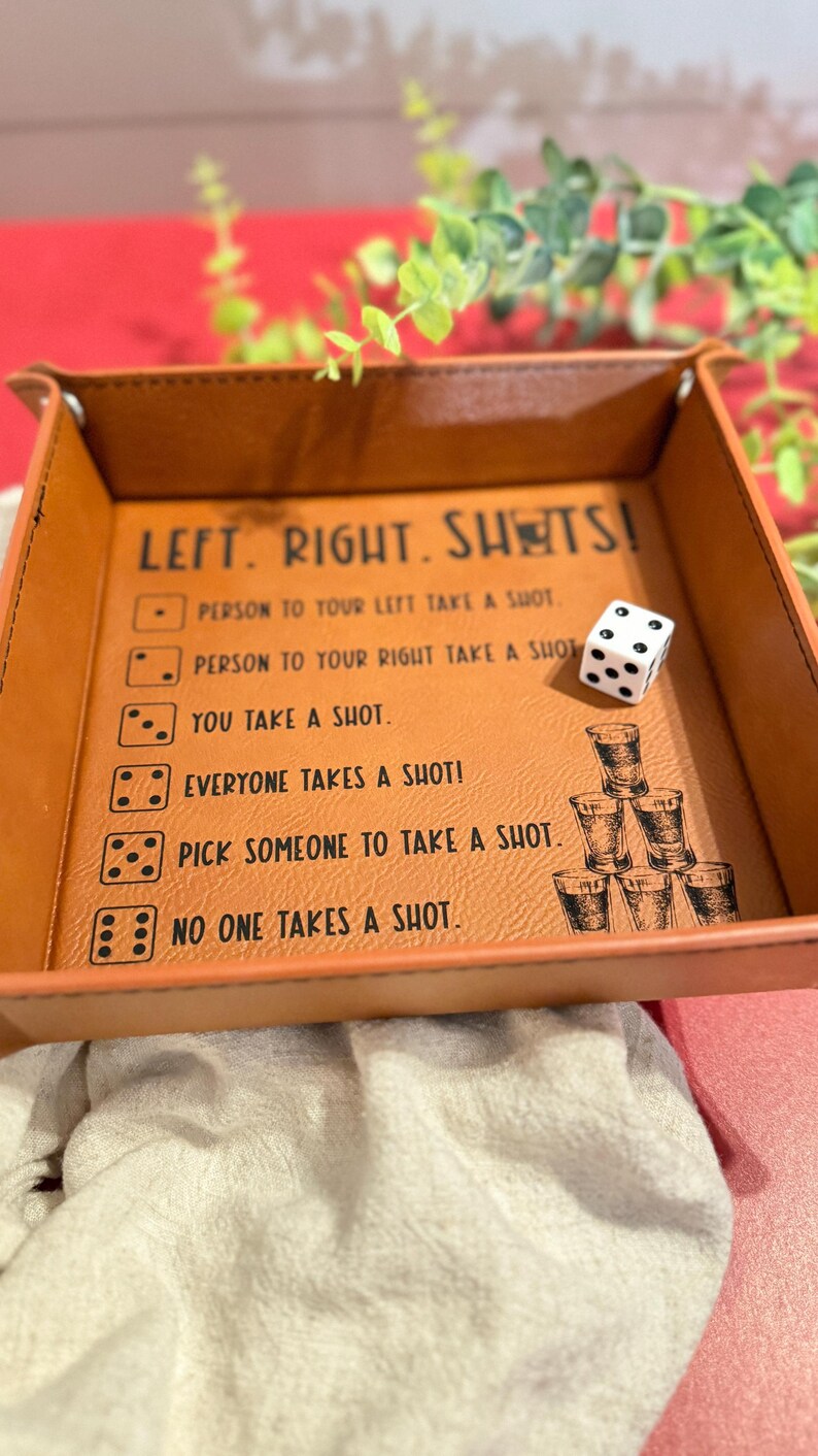 Drinking Dice Game Digital File, Laser Engraving File for Leatherette ...