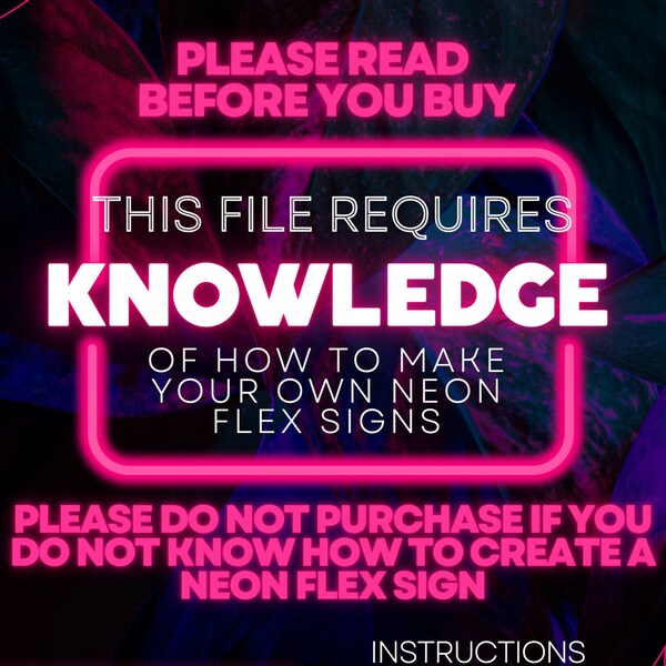 Flex Neon Sign - Etsy