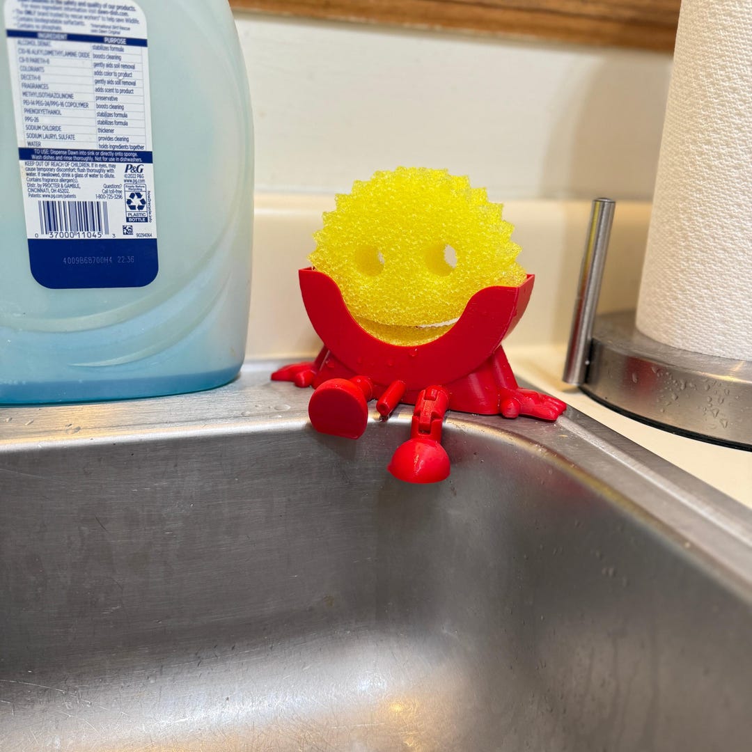 Smiley Sponge Holder Compatible With Scrub Daddy Style Sponges - Etsy