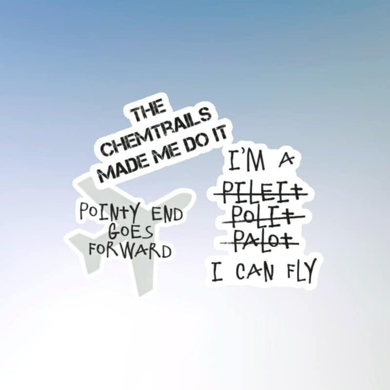 Aviation Funny Stickers - Etsy