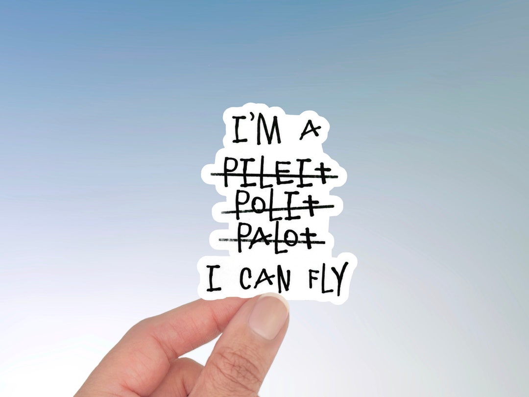 I Can Fly I'm a Pilot Sticker, Aviation Stickers for Pilot Co Pilot ...