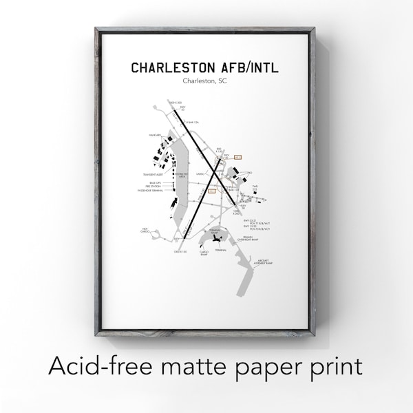 Airport Runway Map - Etsy