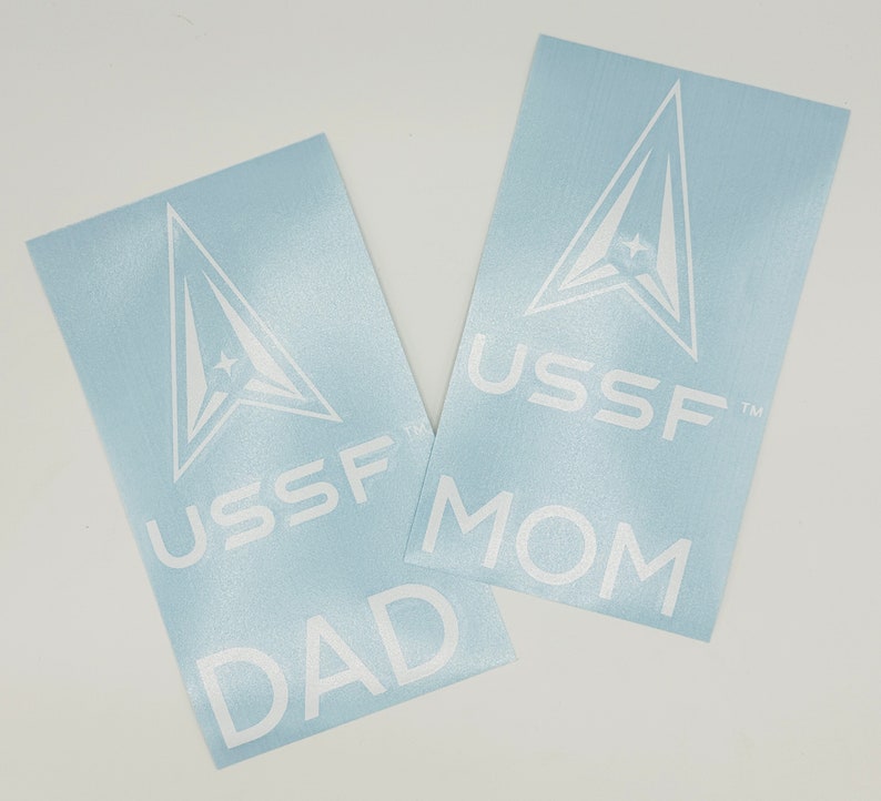 Space Force Dad Vinyl Car Decal, USSF Car Window Decal, Space Force Decal for Dad, Space Force ...