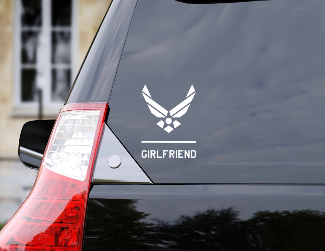 Air Force Girlfriend Car Decal, Usaf Pride Decal, Decal for Air Force ...