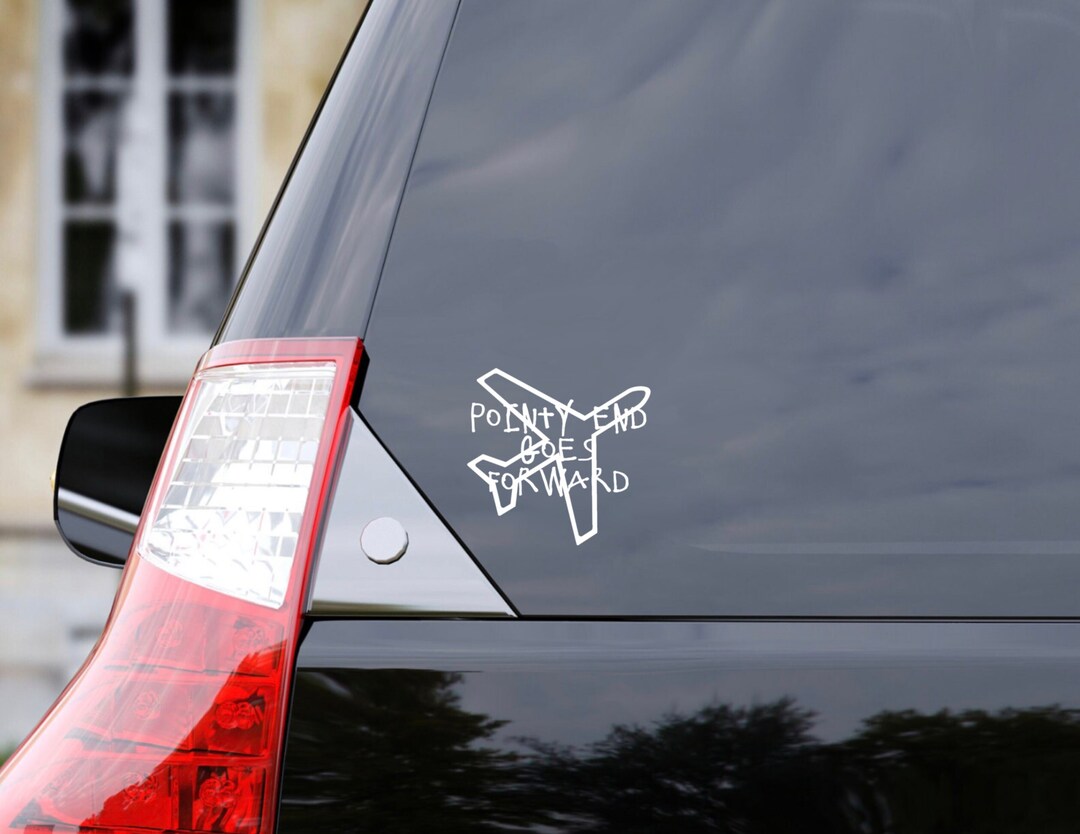 Pilot Decal, Pointy End Goes Forward, Funny Pilot Decal, Pilot Training ...
