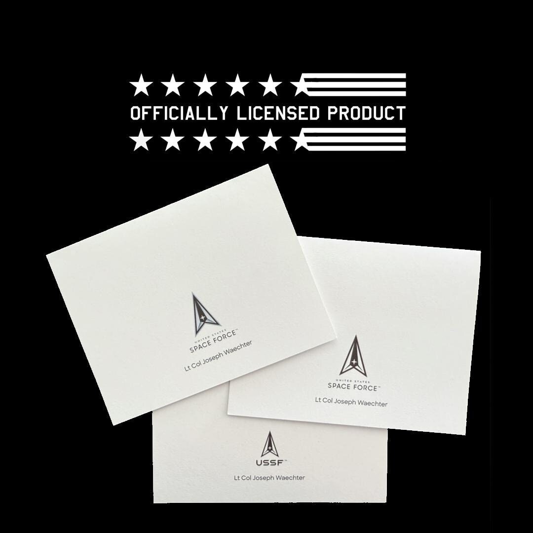 Space Force Stationary, Space Force Notecards, Custom Space Force Gifts ...