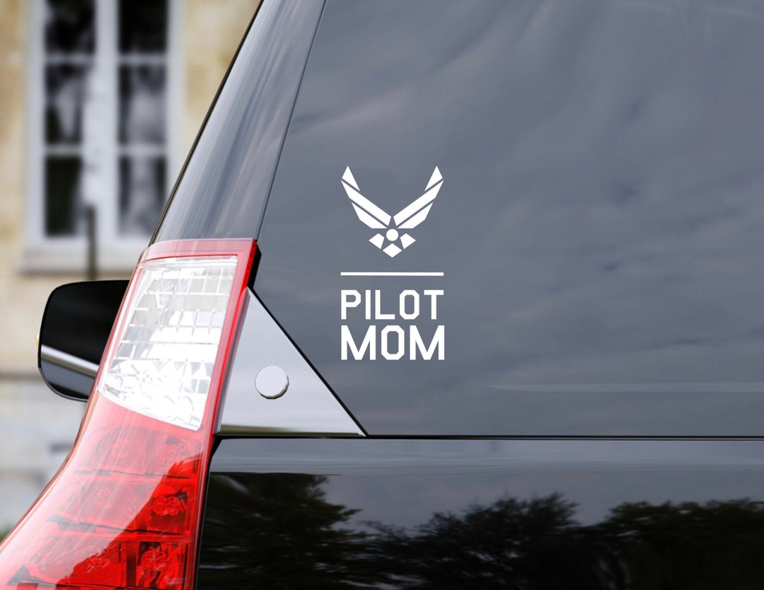 Air Force Pilot Mom Decal, Usaf Decal, Decal for Air Force Mom, Pilot ...