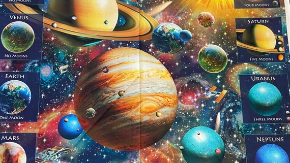 The Planets Panel by Quilting Treasures - Etsy