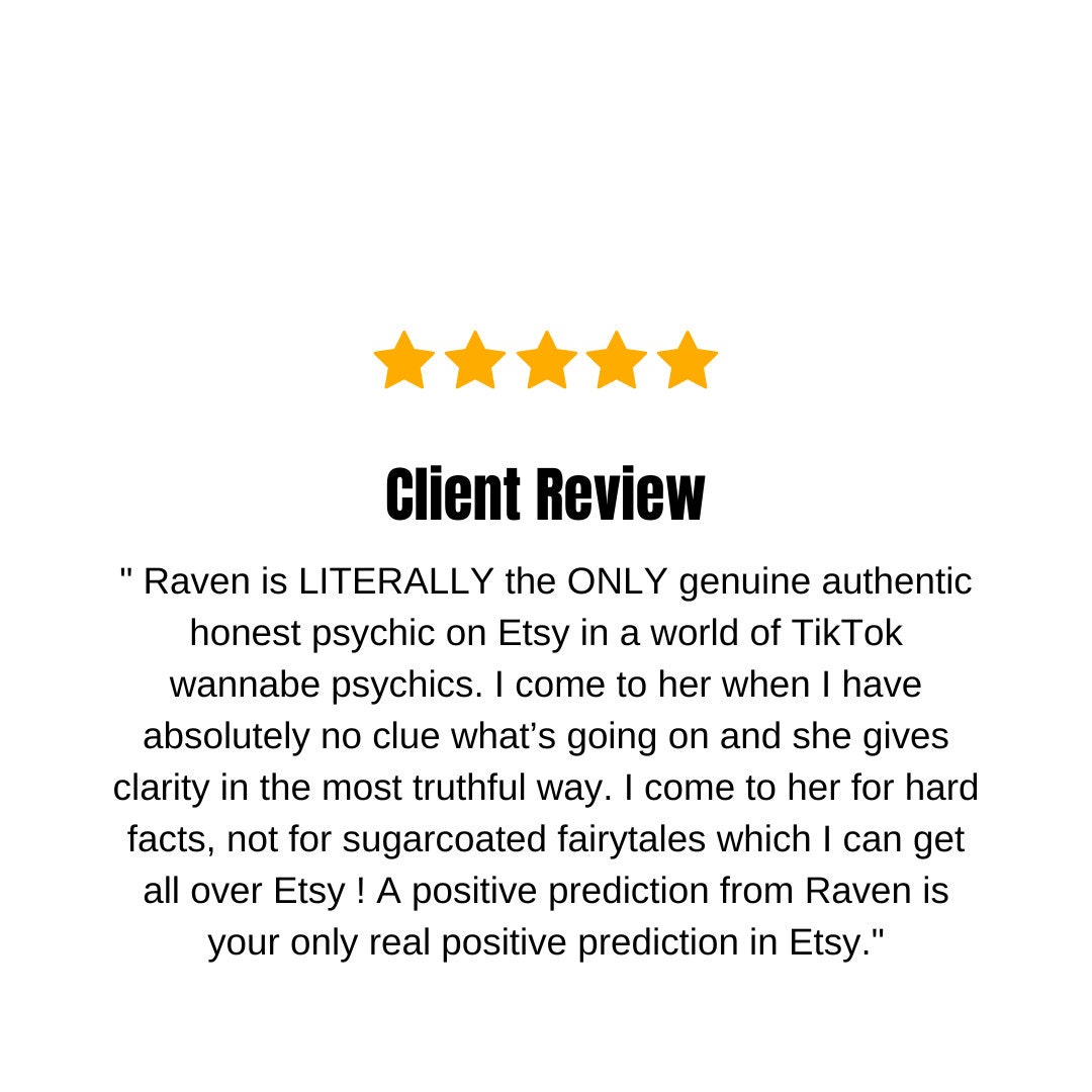 Full Telepathy Reading No Tarot Cards Real Psychic Medium Over - Etsy UK