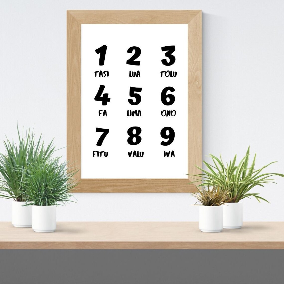 Samoan Numbers Digital Print Samoan Art Samoa Wall Print - Etsy