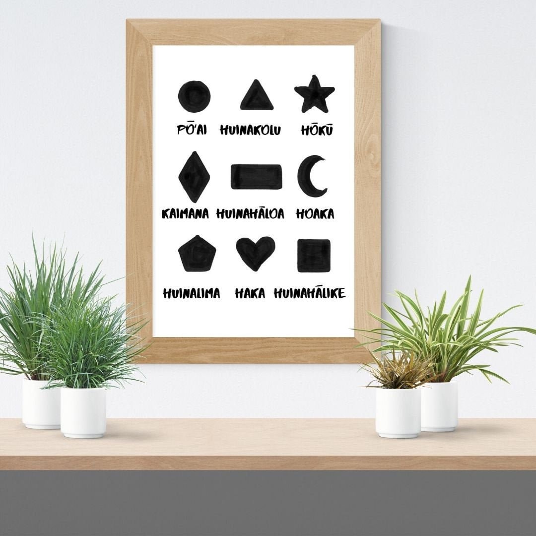 Hawaiian Shapes (Nā Kinona) Digital Print | Hawaiian Art Hawaii Wall ...
