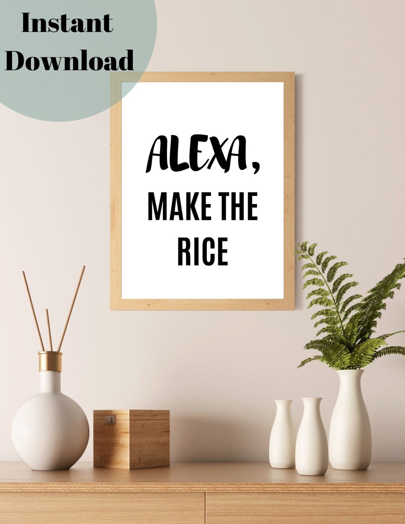 Alexa, Make the Rice Hawaiian Art Hawaii Wall Print Instant Download ...