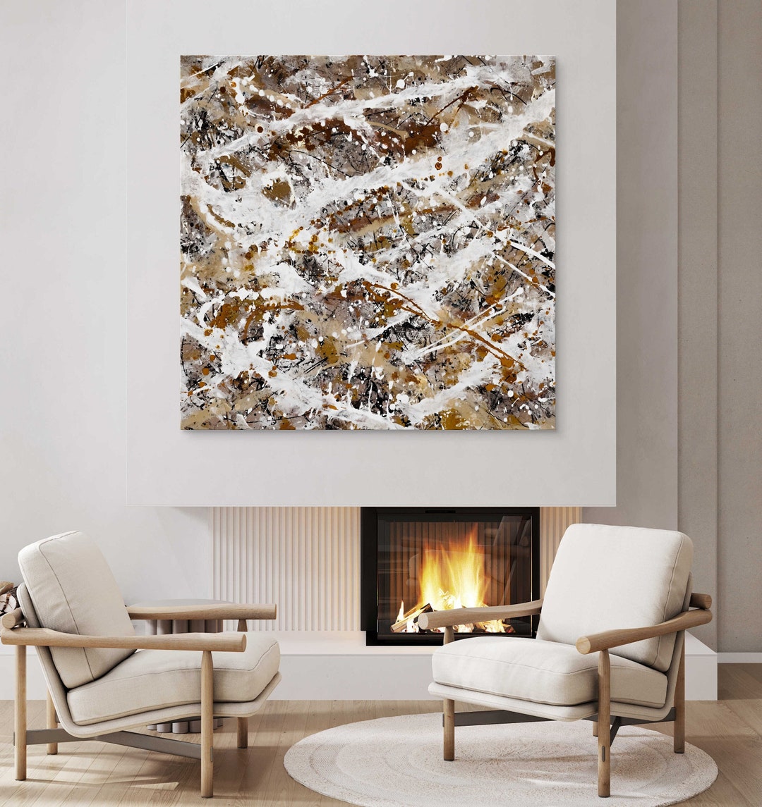 Abstract Art, Abstract Art Print on Canvas, Extra Large Wall Art ...