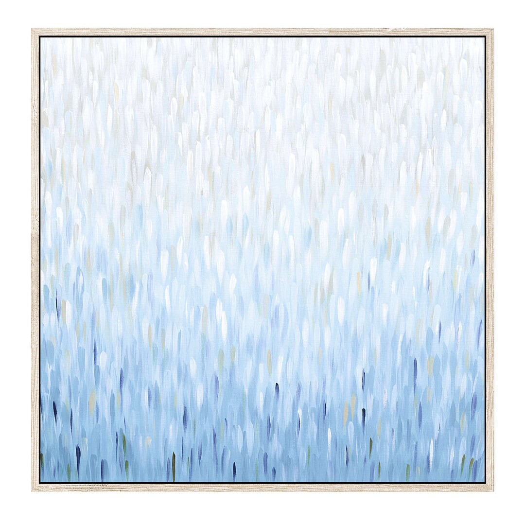 Large Abstract Painting: Light Blue Modern Art on Canvas - Etsy