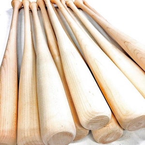 5 Pack-game Ready Wooden Bats-cupped! FREE SHIPPING - Etsy