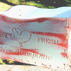 Wooden Box, Farm Box, Harvest Box, Garden Box, Mother's Day, Father's ...