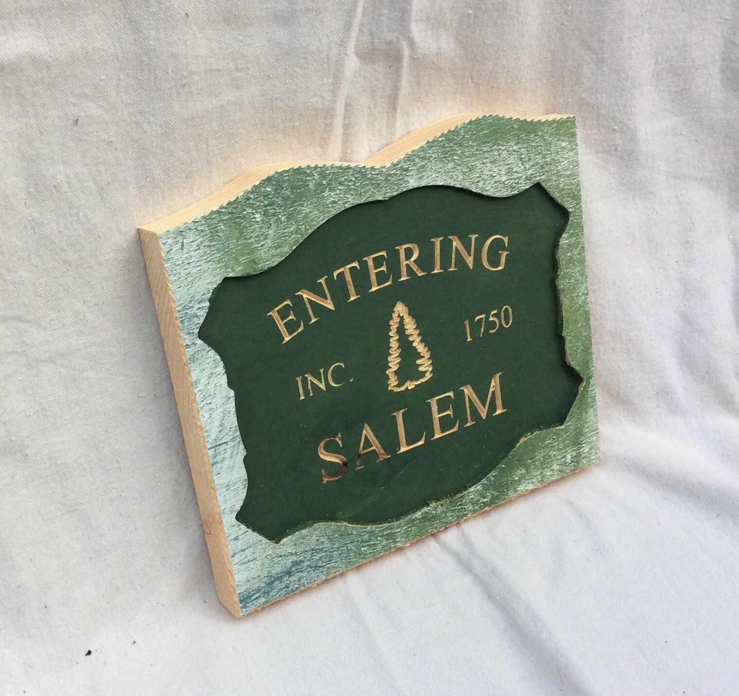 New Hampshire Town Signs, Town Sign, Rustic, Wooden, Hand-painted, Blue ...